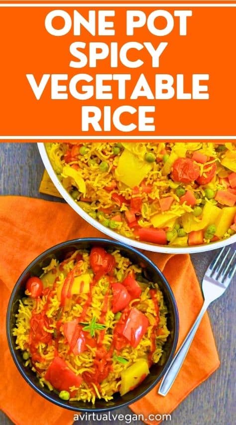 One-Pot Spicy Vegetable Rice - A Virtual Vegan