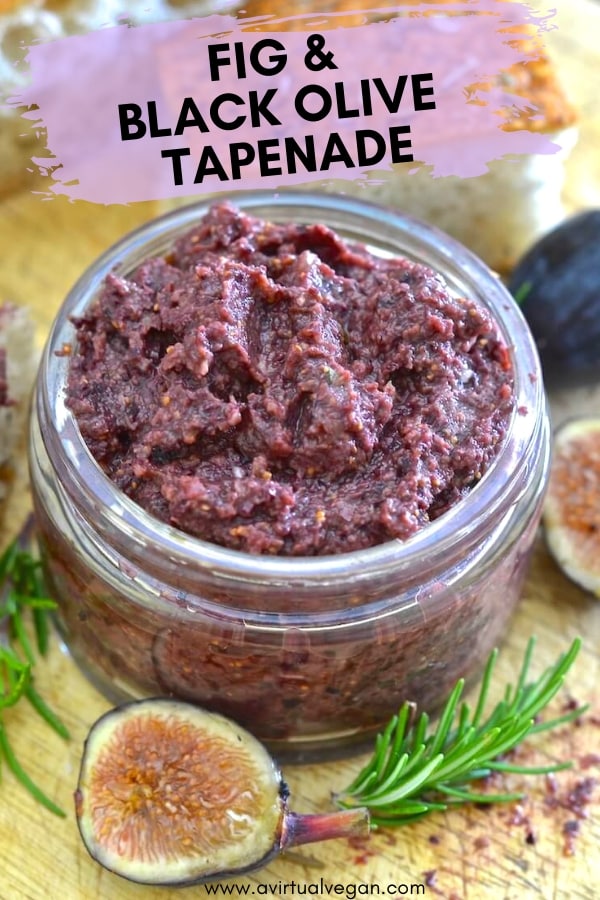 Black Olive Tapenade with Figs & Rosemary - A Virtual Vegan
