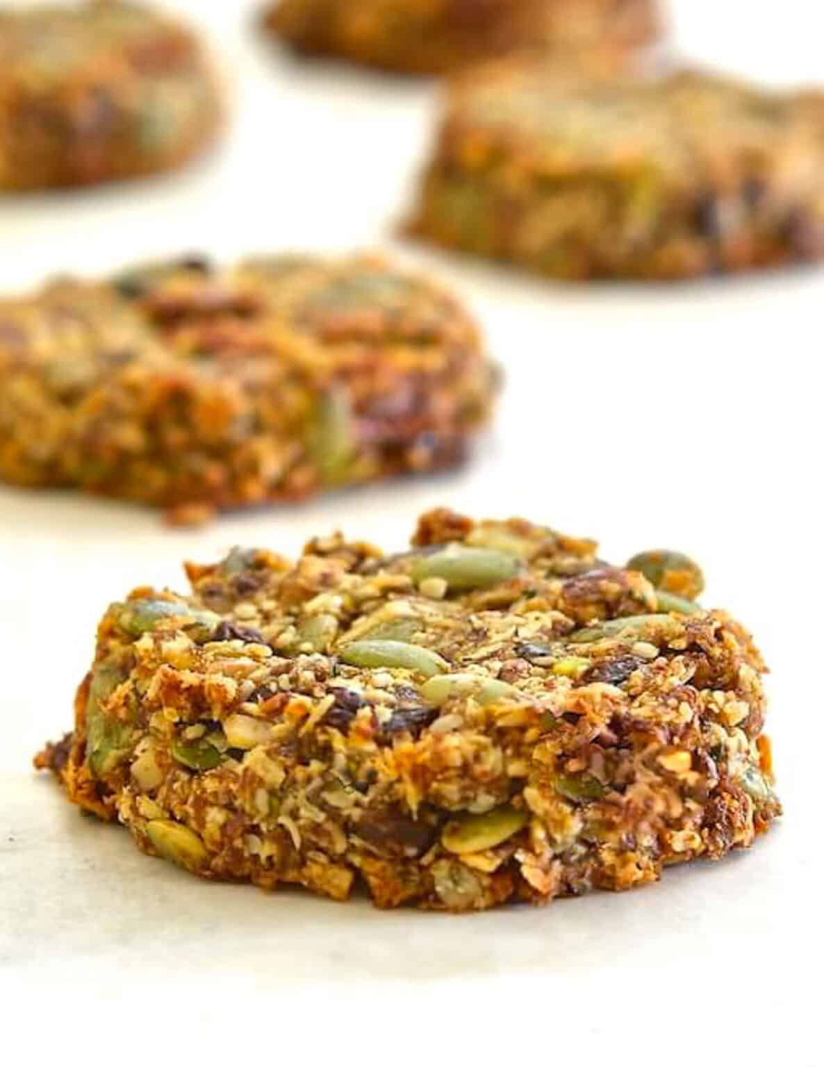 Seedy Power Cookies - Vegan, Paleo & Grain Free- A Virtual Vegan