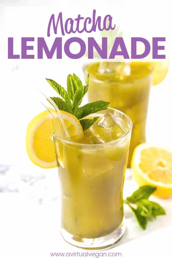 Matcha Lemonade - A Virtual Vegan