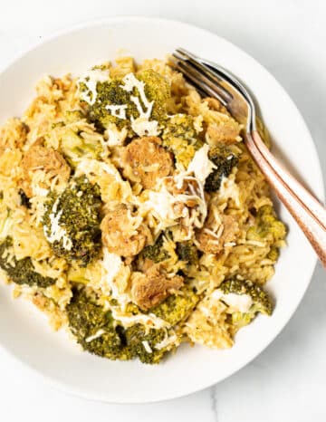 Vegan Broccoli Rice Casserole - A Virtual Vegan