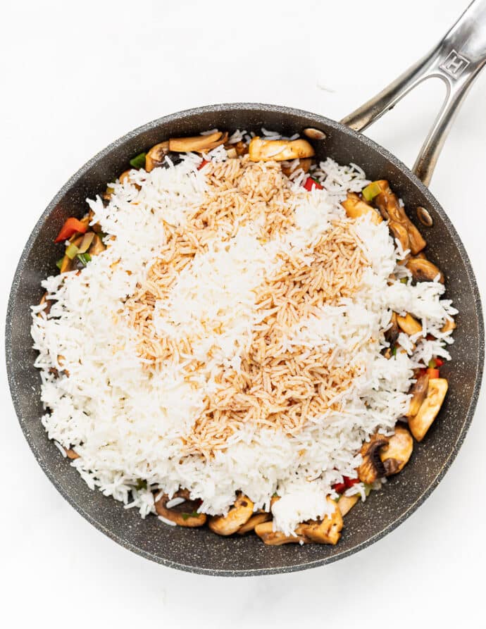 Mushroom Fried Rice | A Virtual Vegan