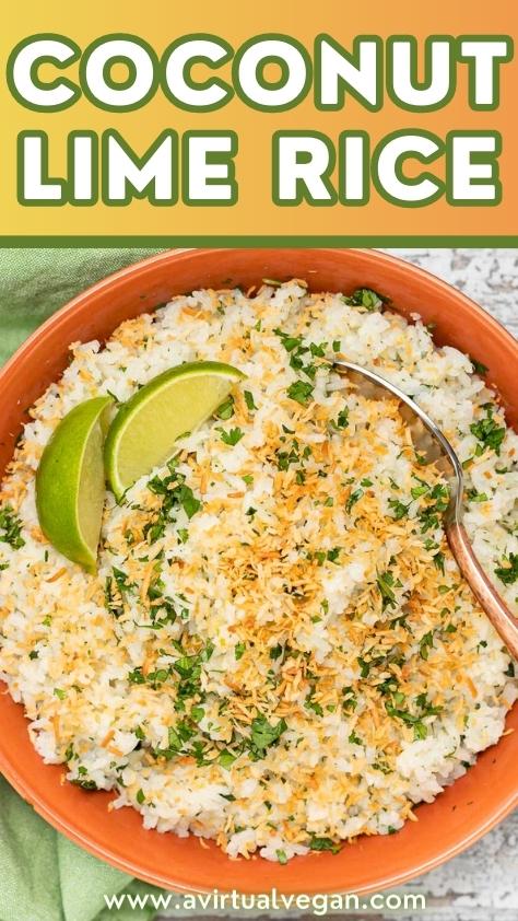 Coconut Lime Rice - A Virtual Vegan