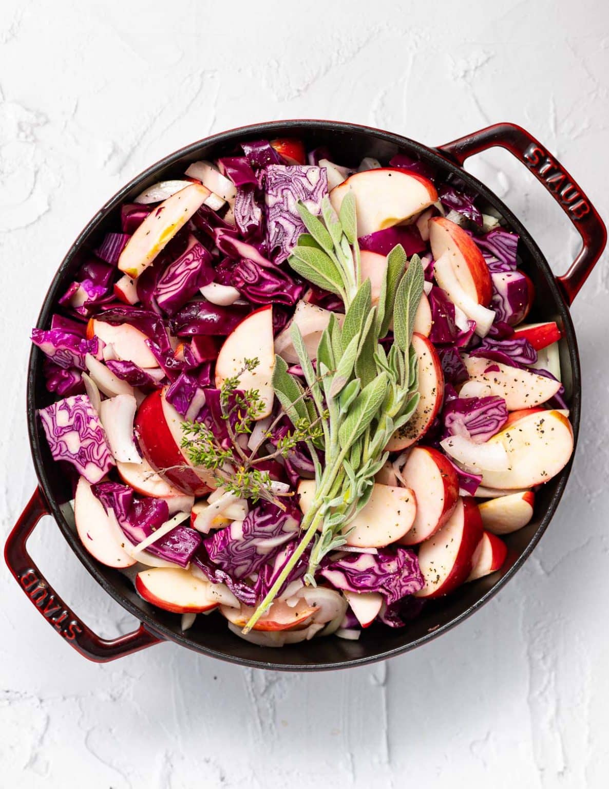Red Cabbage with Apples - A Virtual Vegan
