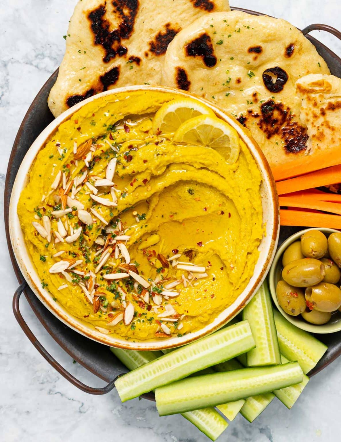 Curry Hummus - A Virtual Vegan