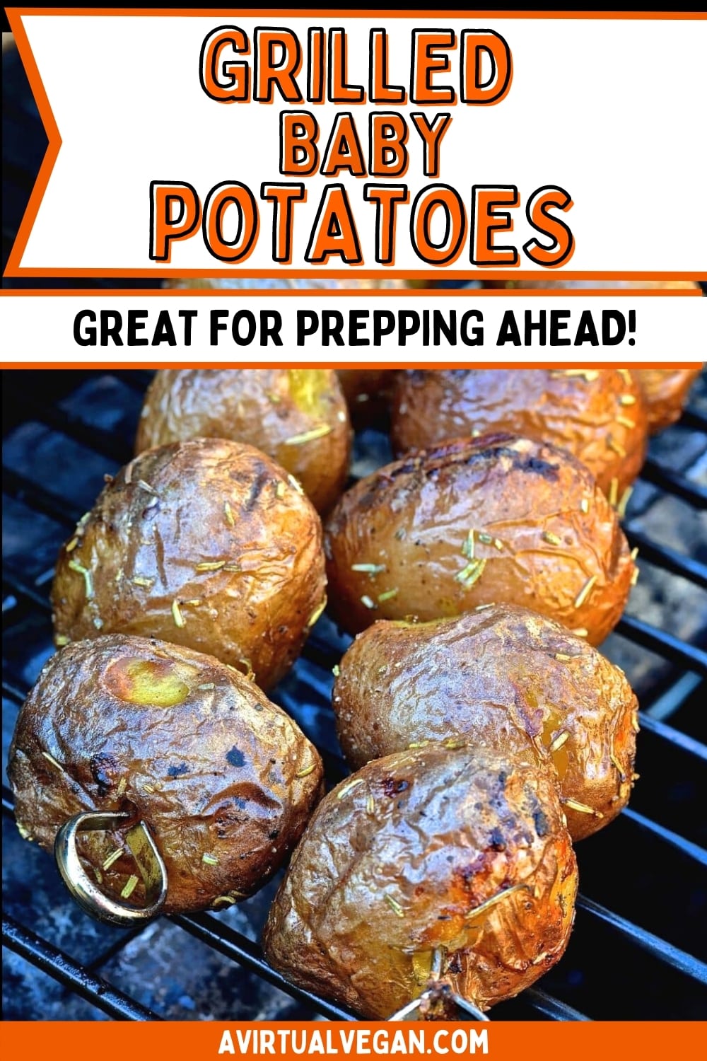 Grilled Baby Potatoes with Rosemary - A Virtual Vegan