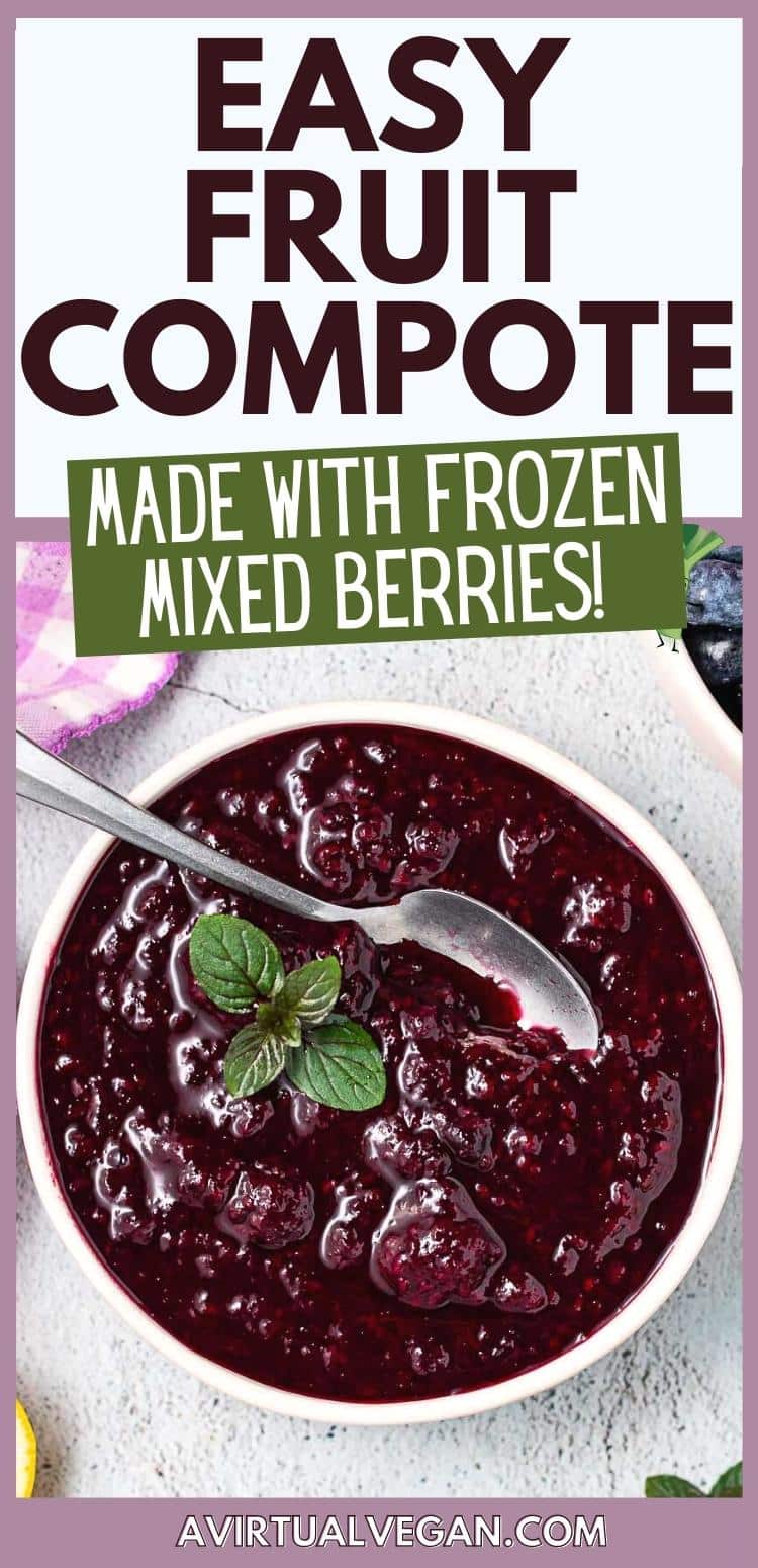 Easy Frozen Berry Compote - A Virtual Vegan