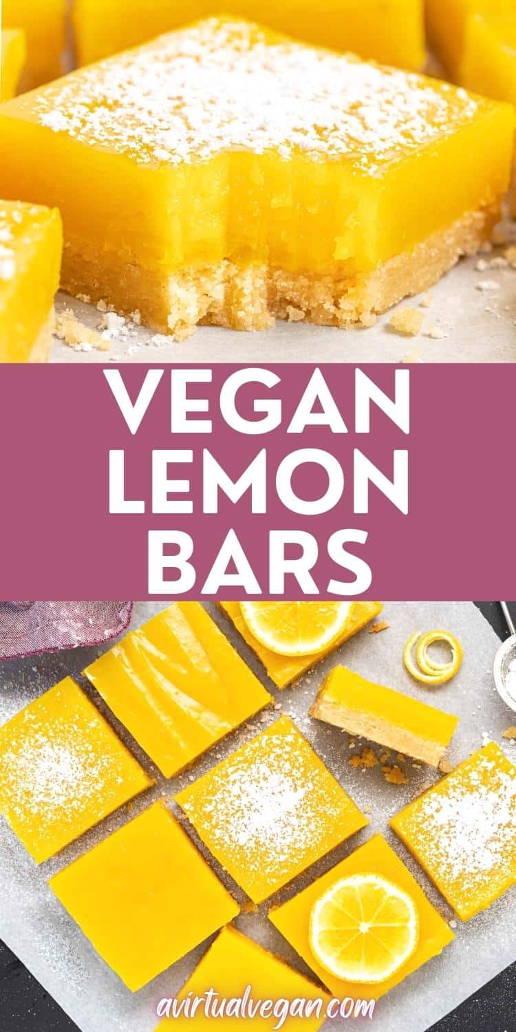 Vegan Lemon Bars - A Virtual Vegan