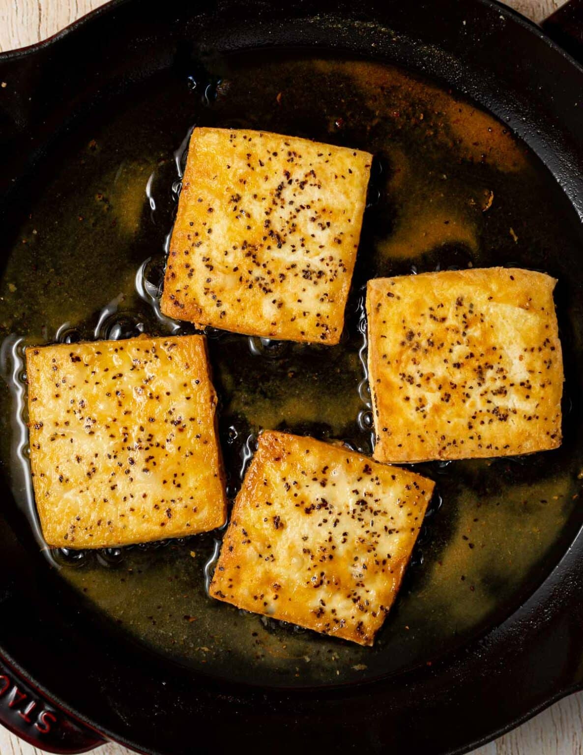 Sticky Maple Garlic Tofu - A Virtual Vegan