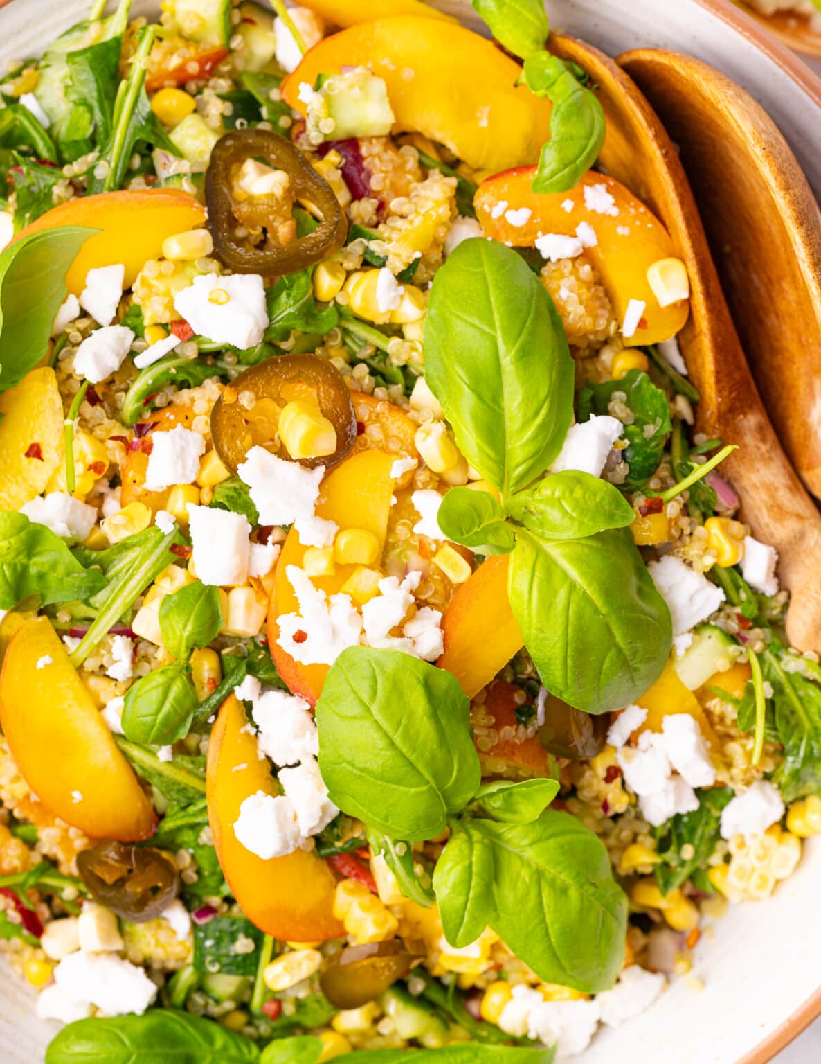 Peach Quinoa Salad - A Virtual Vegan