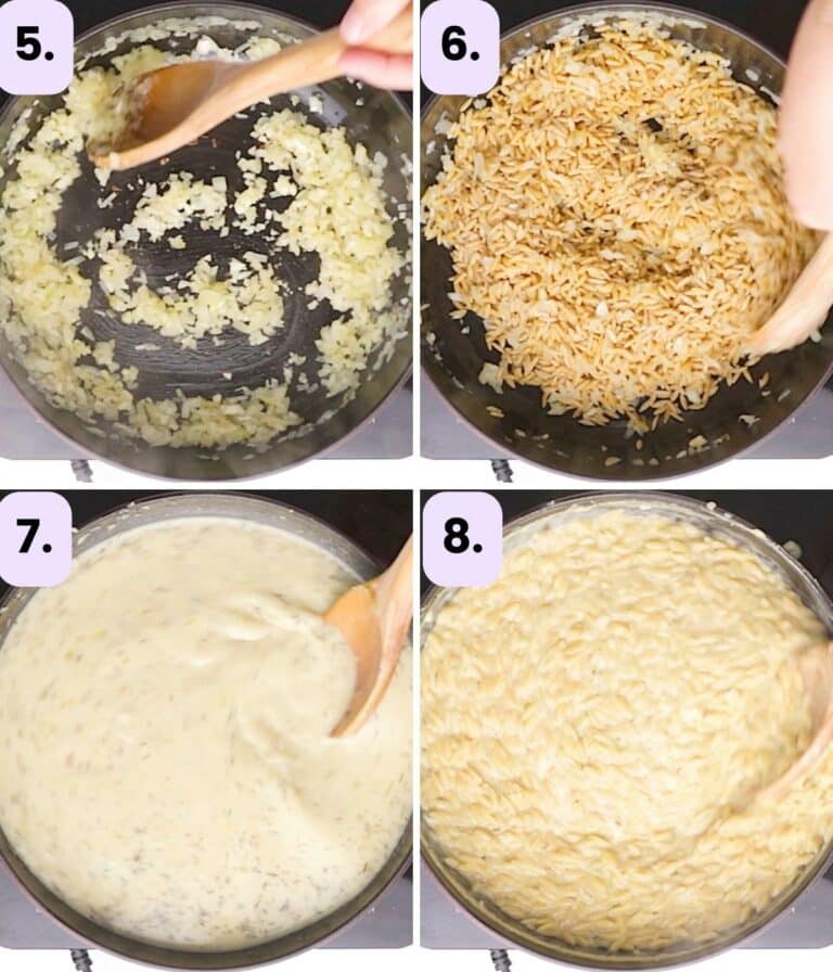 Creamy Orzo with Zucchini - A Virtual Vegan