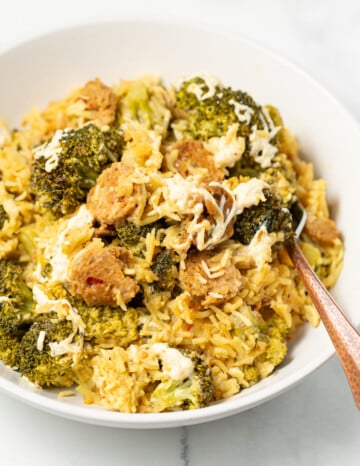 Vegan Broccoli Rice Casserole - A Virtual Vegan