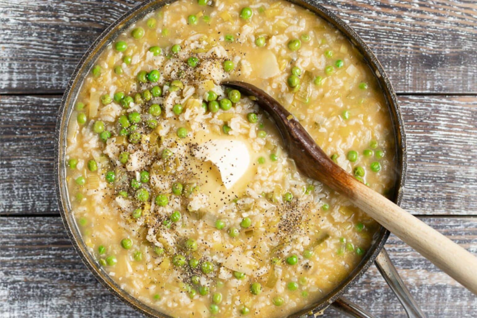 Risi e Bisi - Italian Rice & Peas - Dairy-Free - A Virtual Vegan