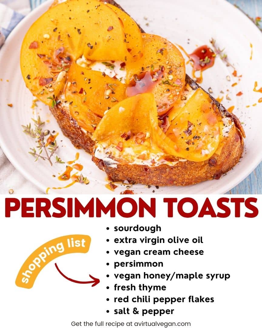 Persimmon Toasts – Vegan-News.net