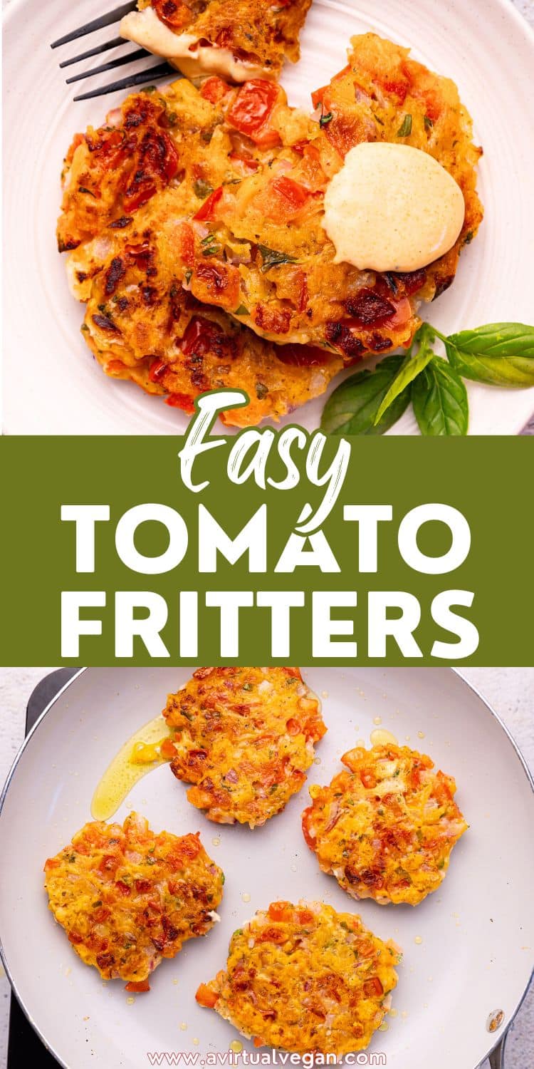 Easy Tomato Fritters - A Virtual Vegan