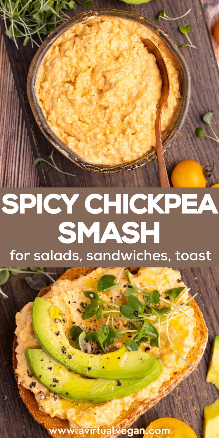 Spicy Chickpea Smash - A Virtual Vegan
