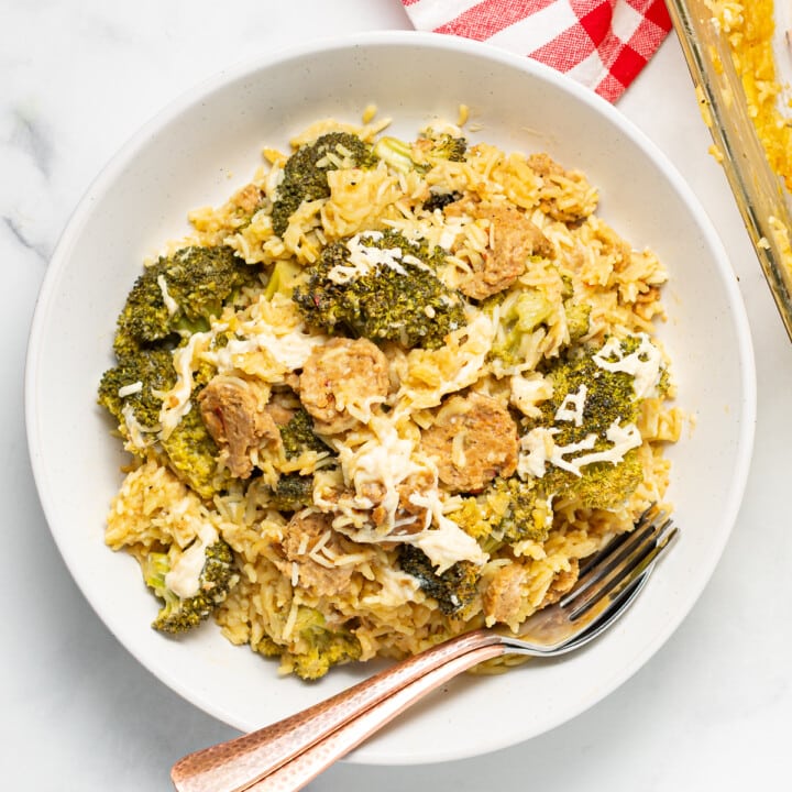 Vegan Broccoli Rice Casserole - A Virtual Vegan