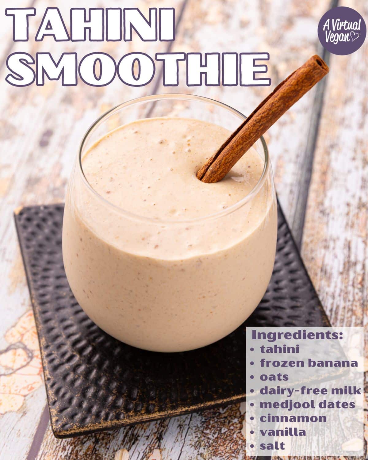 Tahini Smoothie - A Virtual Vegan